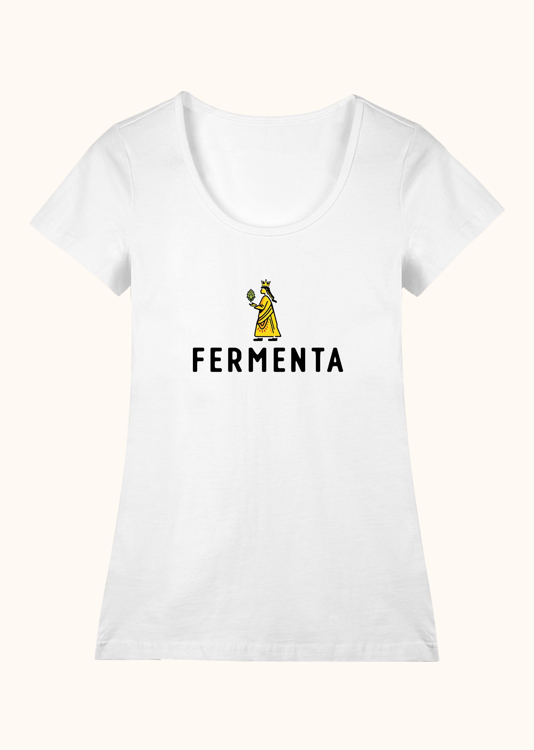Fermenta Geniş Yaka Tişört - Fermenta